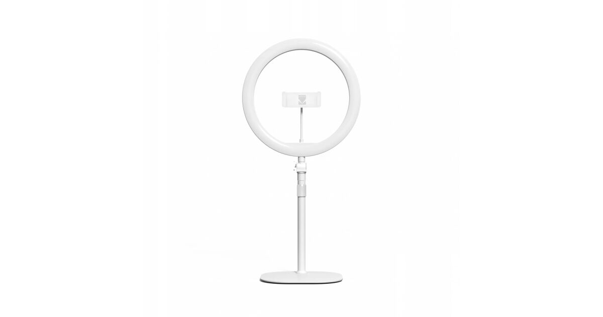 Kodak LED Ring Light VLOG 10'' SL002 + Stativ alb | Pepita.com
