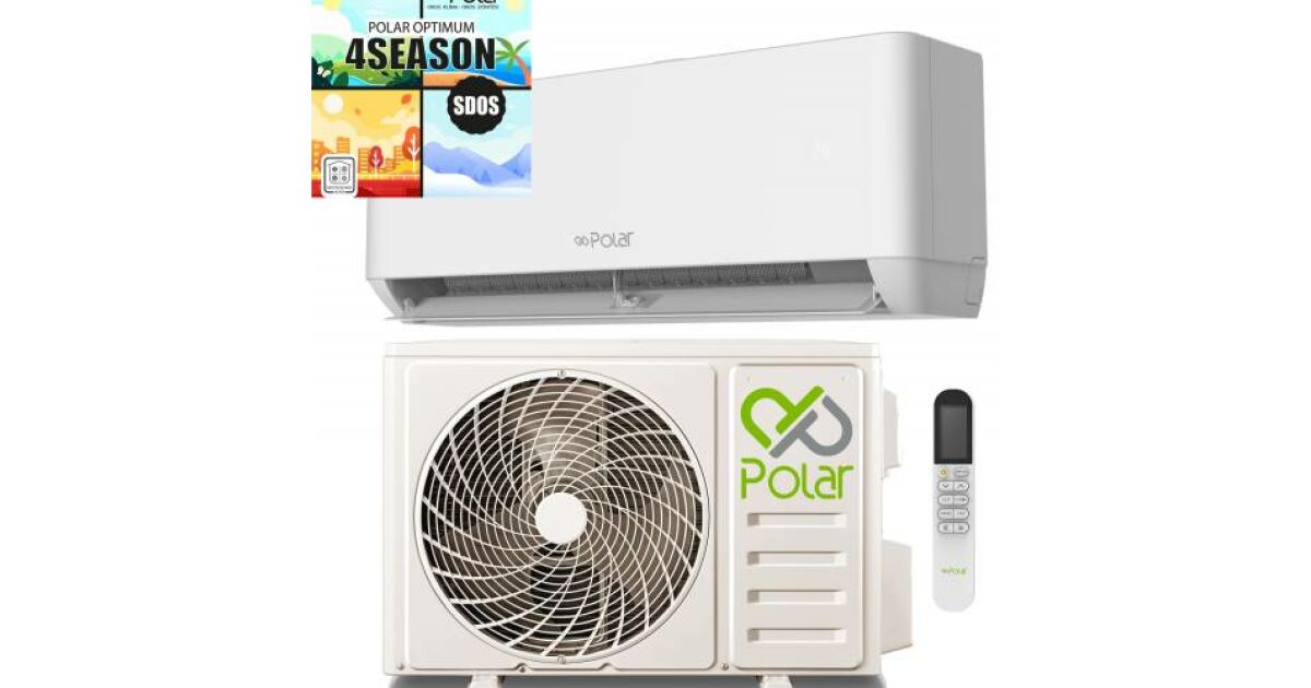 Polar Optimum 3.5 kW Inverteres Klíma WiFi - Hőszivattyús légkondicionáló Polar Optimum 3,5 kW ...