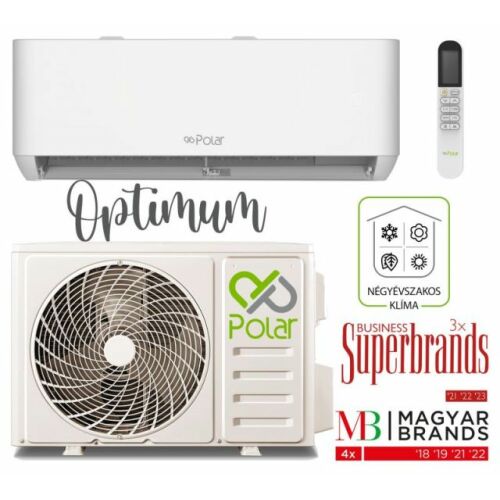 Polar Optimum 3.5 kW Inverteres Klíma WiFi - Hőszivattyús légkondicionáló Polar Optimum 3,5 kW ...