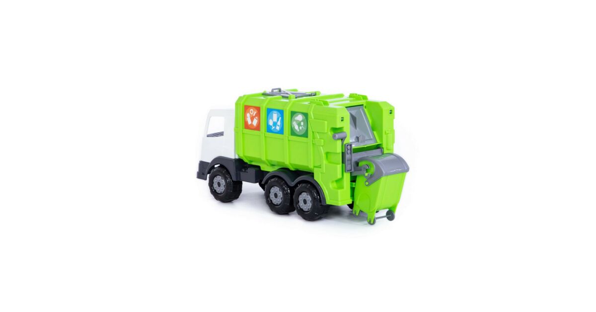 Mașină de gunoi pentru colectare selectivă a plasticului POLESIE VERDE ...