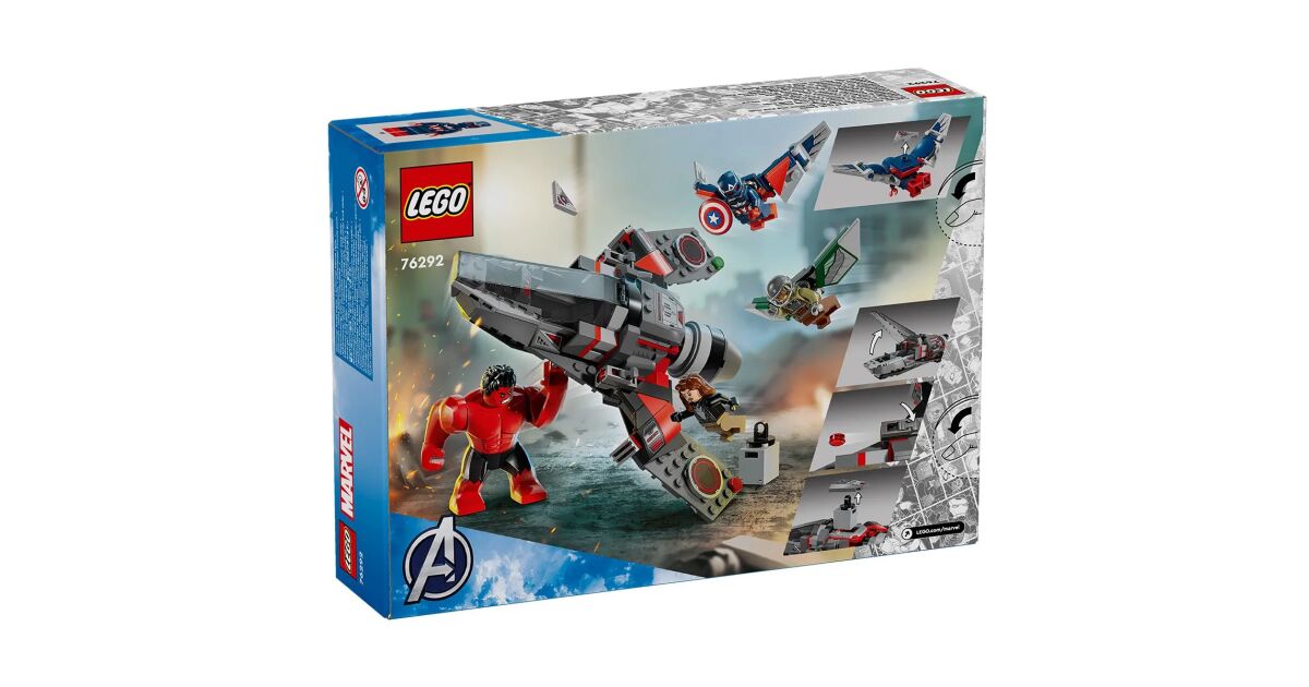 LEGO Marvel Super Heroes Batalia dintre Capitanul America si Hulk rosu ...