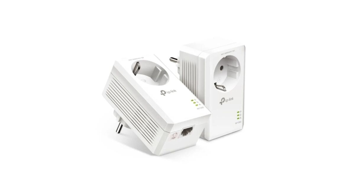 TP-Link AV1000 Gigabit Passthrough Powerline Starter Kit | Pepita.com