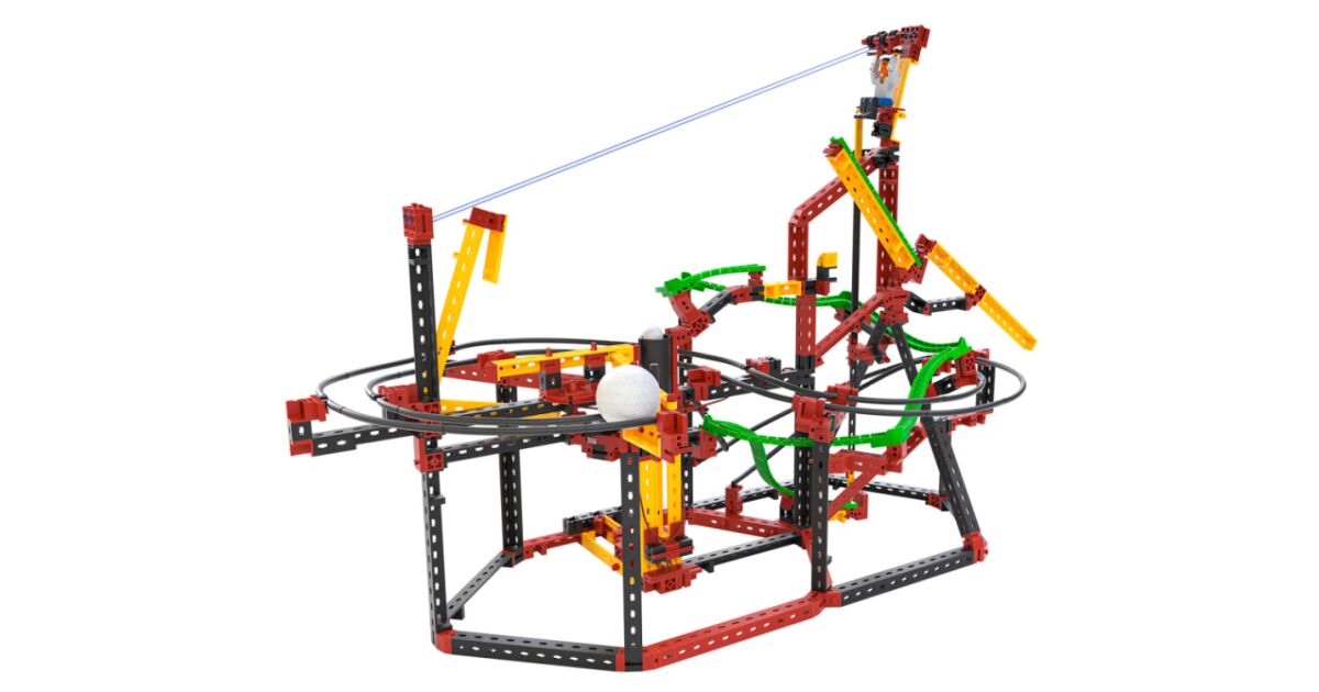 Kit STEM Circuite XL de reactii in lant traznite, Fischertechnik ...
