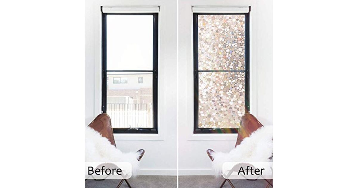 Folie decorativa vitrostatica pentru geam autoadeziva 45 x 300 cm model ...