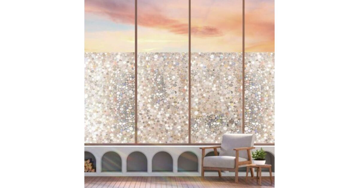 Folie decorativa vitrostatica pentru geam autoadeziva 45 x 300 cm model ...