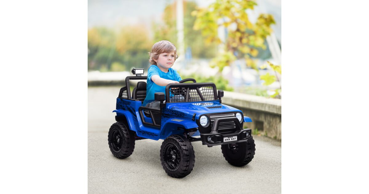 AIYAPLAY Mașină electrică pentru copii Off-Road 12V cu dublu motor ...
