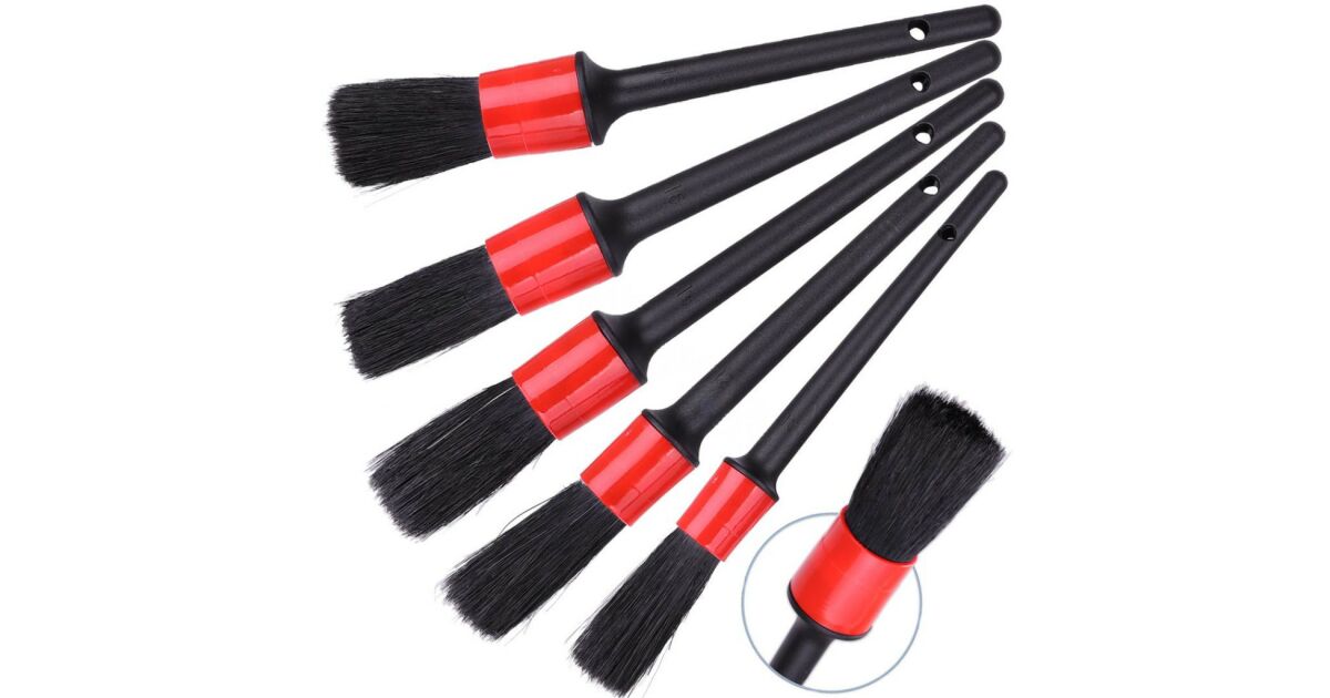 Set de 5 pensule pentru detalii, kit complet, kit de curatare a ...