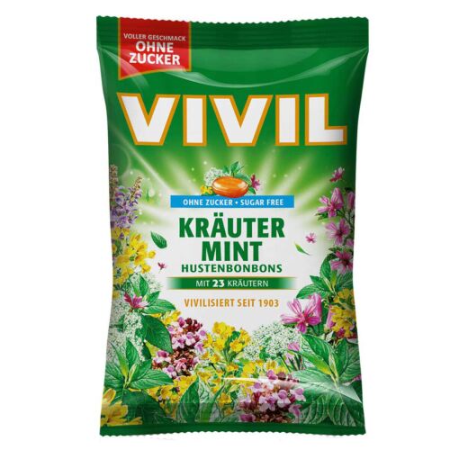 Vivil Krauter Mint Cukormentes cukorka 120 g | Pepita.hu