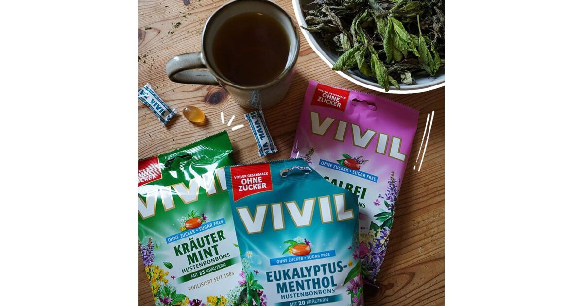 Vivil Krauter Mint Cukormentes cukorka 120 g | Pepita.hu