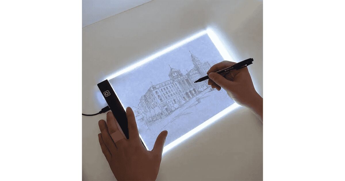 Tablă grafică iluminată cu LED-uri, tablă de desen A4 pentru copiere ...