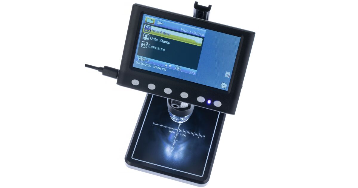 Digitálny Mikroskop DM7-B1 – 4,3 LCD 1080P | 50–1000×, 8 LED, USB ...