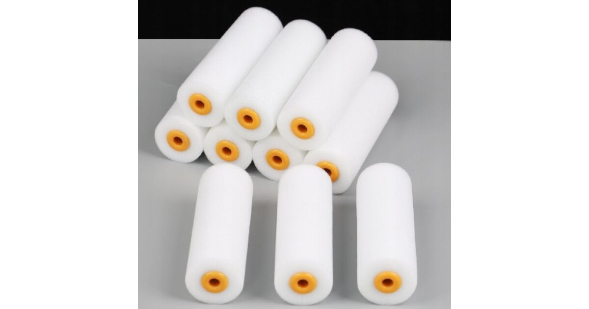 Set Rolele De Vopsit Poliuretan 10 cm 10 Buc Cu Mâner - Fără Fire ...