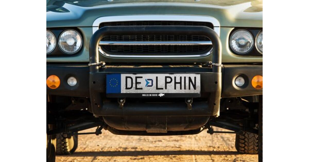 Delphin ANGLER ON BOARD / 2 db 3D rendszámtábla tartó - | Pepita.com