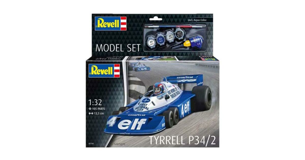 Revell modellező készlet Tyrrel P34/2 Formula 1 autó 1:32 105 db ...