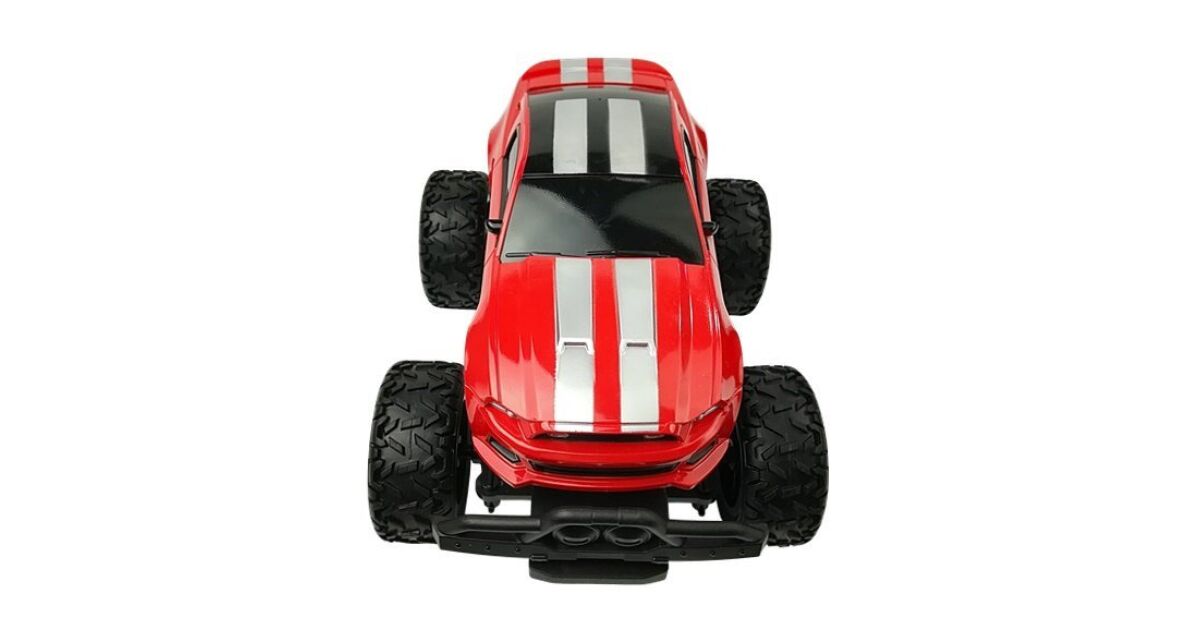 Mașină de Teren cu Telecomandă Wolny, Roșie cu Roți Mari | Pepita.com