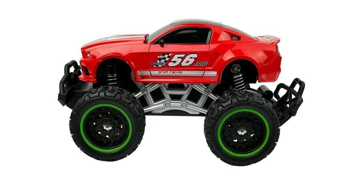 Mașină de Teren cu Telecomandă Wolny, Roșie cu Roți Mari | Pepita.com