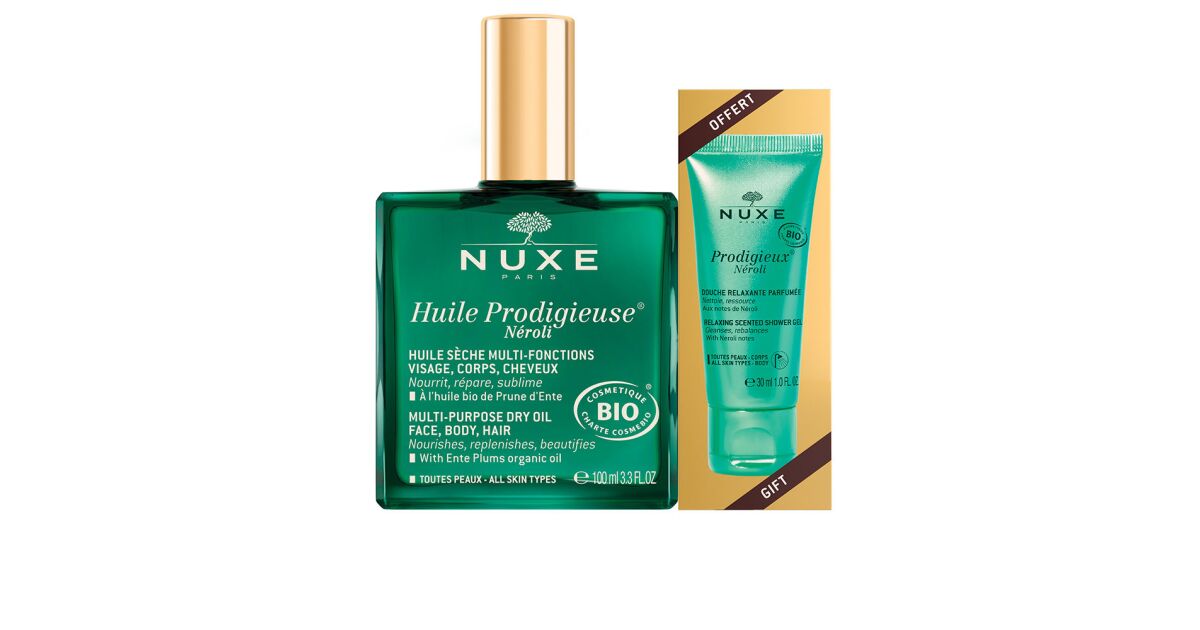 Set Nuxe: Huile Prodigieuse Multi-Purpose Neroli, Body Oil, For Face ...