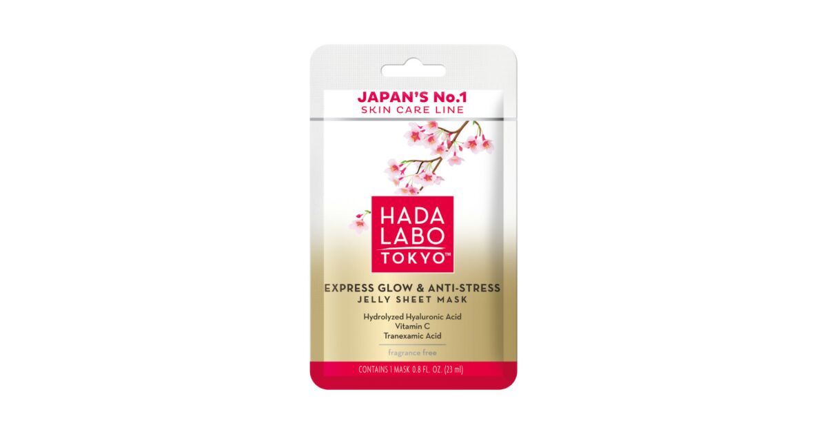 Hada Labo Tokyo, Premium, Hyaluronic Acid, Glow & Anti Stress, Sheet ...