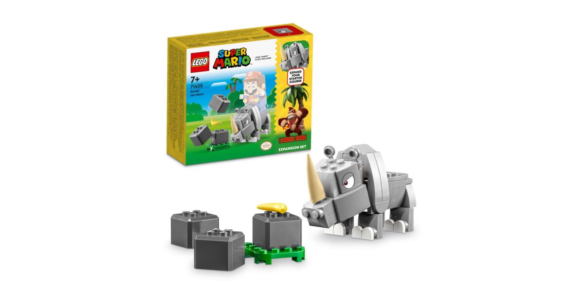 Bewertungen: Lego Super Mario Erweiterungsset Rambi das Nashorn 71420 ...