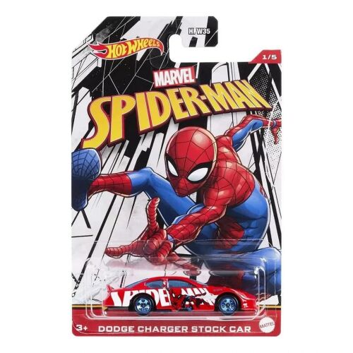 Marvel Spider-Man Dodge Charger Stock car #1/5 piros Hotwheels 1:64 ...