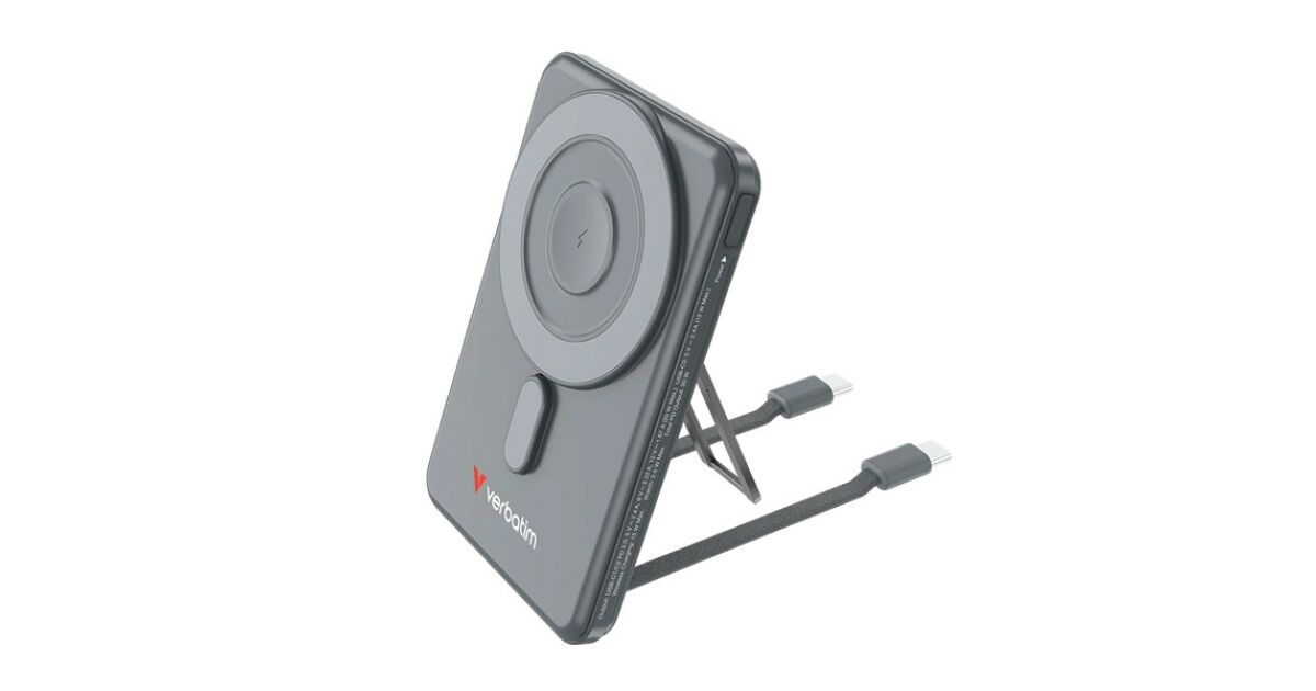 Verbatim 32251 Charge n Go 2C 5000mAh szürke vezeték nélküli mágneses ...