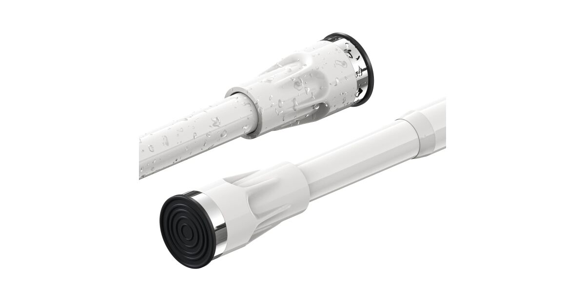 Bară telescopică albă pentru perdea de duș 177-223 cm — Tijă ...