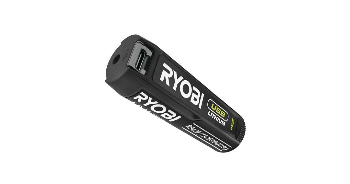 RYOBI 4V 2.0Ah pótakku USB-C -RB420 | Pepita.hu