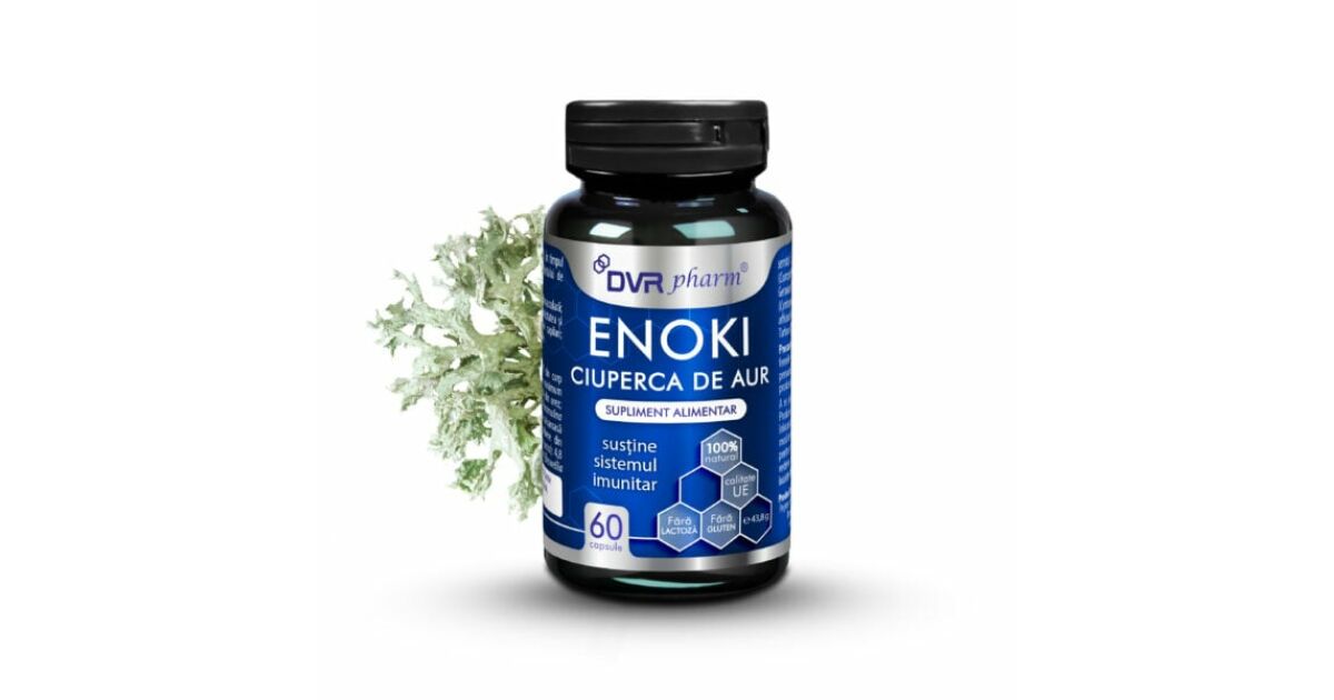 ENOKI – Ciuperca de Aur – 60 de capsule | Pepita.com