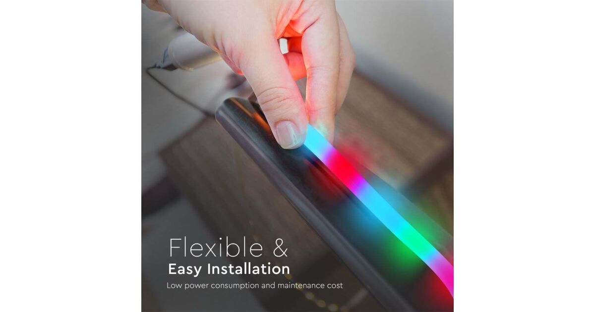 V-TAC DC24V LED neon szalag, RGB futófény vezérlővel - SKU 6876 | Pepita.hu