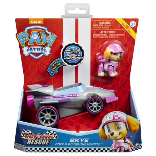 Patrula Catelusilor Skye Masina De Curse Cu Sunete Si Motor Pull-Back ...