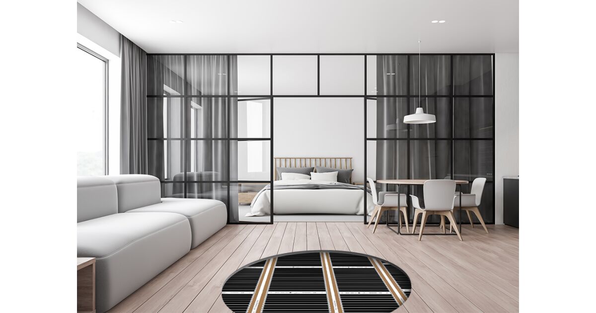 Fekete ezüst infravörös fólia, szélesség 50cm, 160W/m² - 1 méter ...