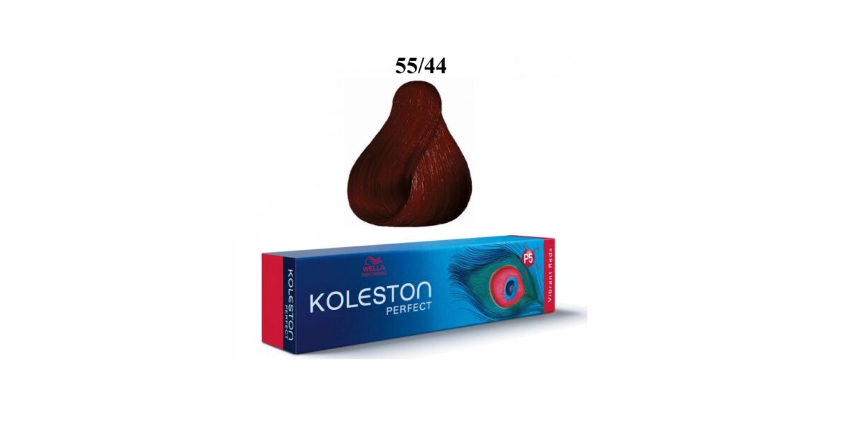 Wella Professionals, Koleston Perfect, Permanent Hair Dye, 55/44 ...