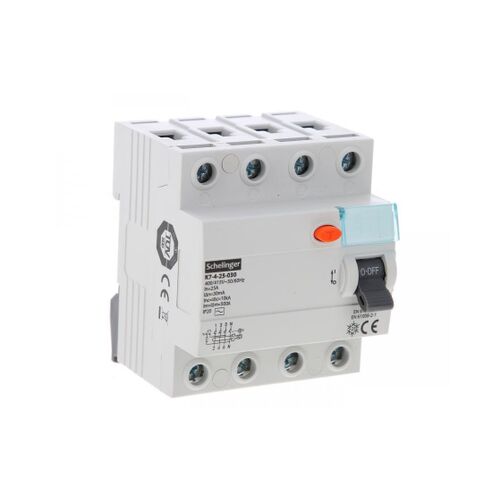 Wyłącznik różnicowoprądowy AC 4P 25A 30mA Schelinger A03-V7-4-25-030 | Pepita.com