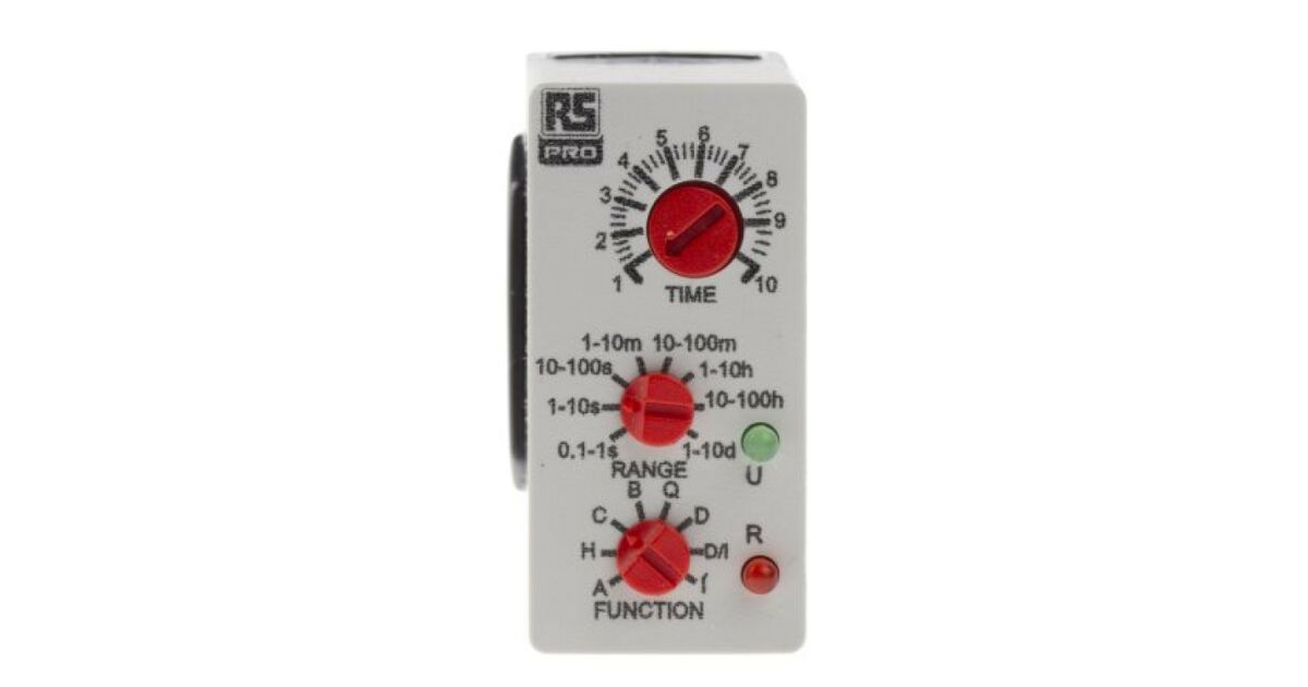 Időzítő relé 8 funkciós DPDT DPDT 12 -> 240V ac/dc | Pepita.hu