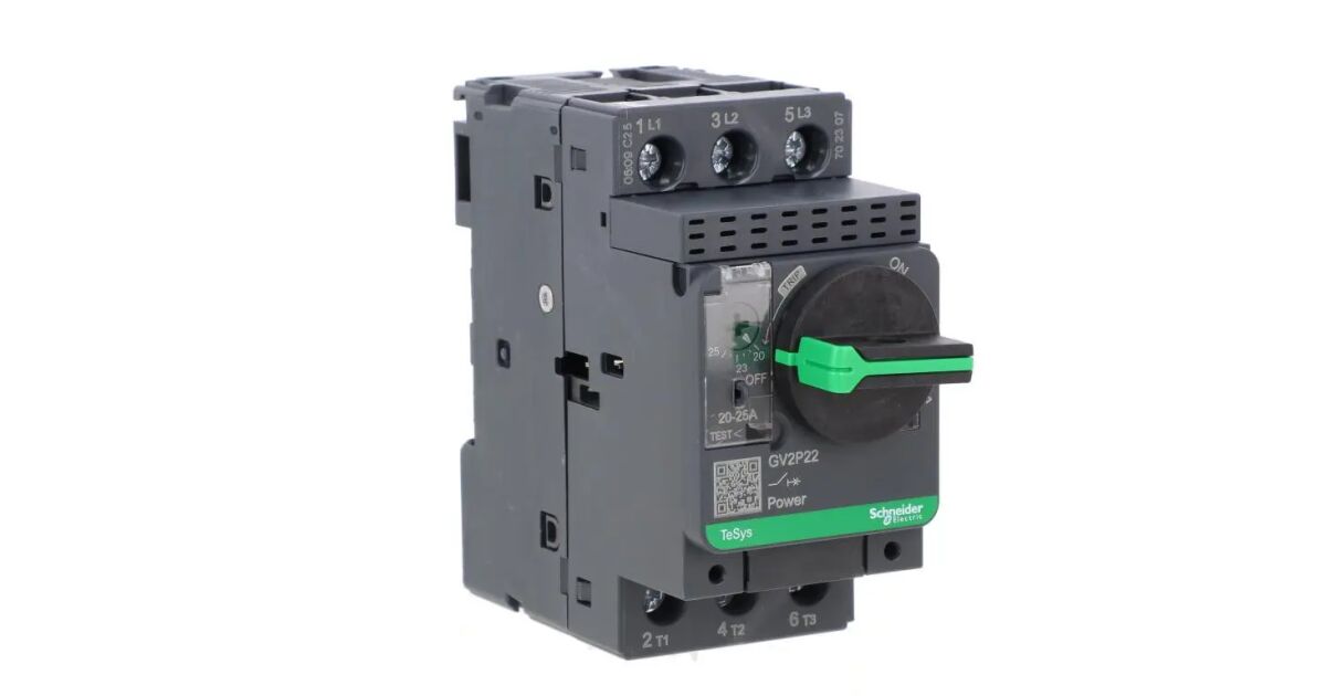 Comutator motor TeSys Deca 3P 11kW 20-25A GV2P22 | Pepita.com