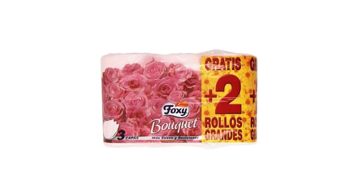 Foxy Bouquet Color Toilet Paper 3 Layers 4 + 2 Rolls | Pepita.hu