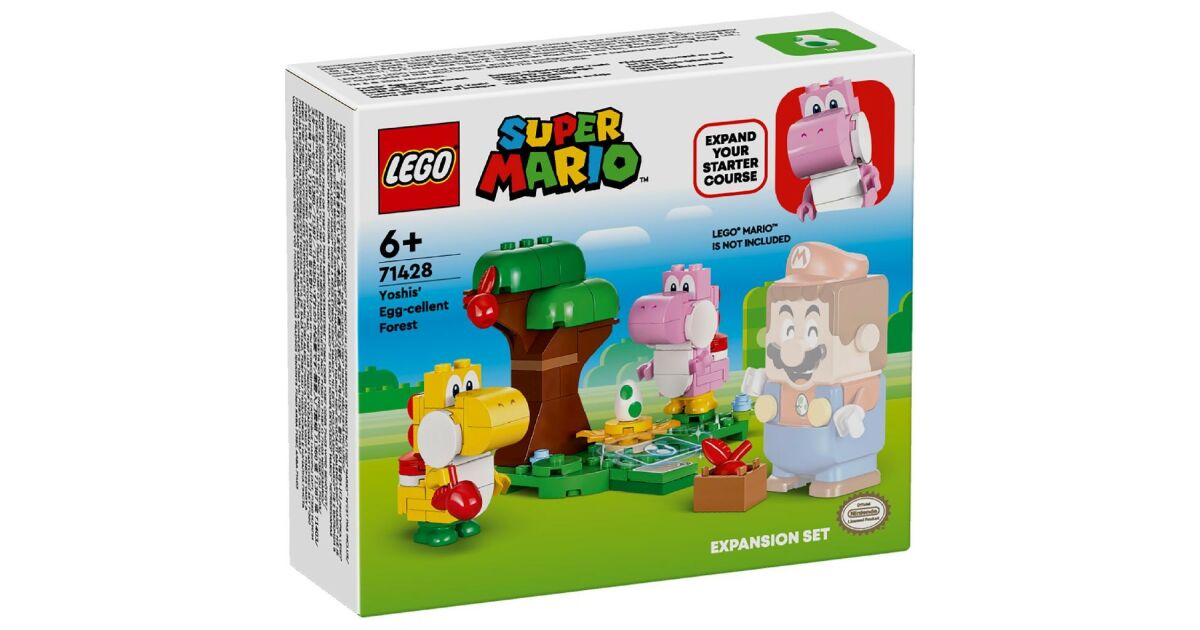 LEGO SUPER MARIO YOSHI TOJÁSA CSODÁLATOS ERDŐ BŐVÍTŐ SZETT 71428 ...