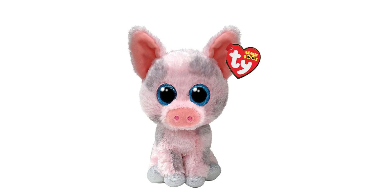 Plus Ty Boos plüssfigura - 15 cm-es Hambone porcelán rózsaszín | Pepita.hu