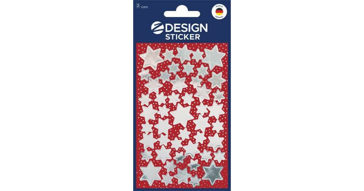 Matrica, 2 ív, 76x120 mm, AVERY ZWECKFORM, Z-Design No.52812, ezüst ...