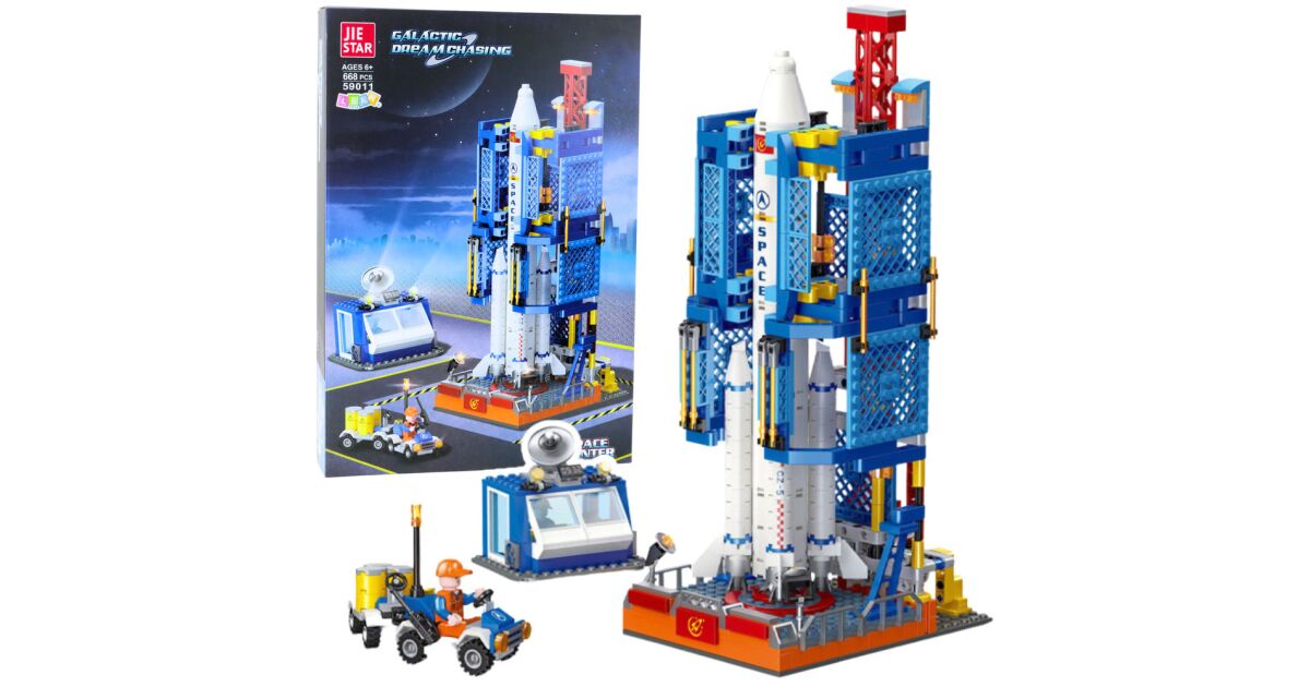 Building Blocks Space Station Platform Rocket 668 pcs. | Pepita.hu