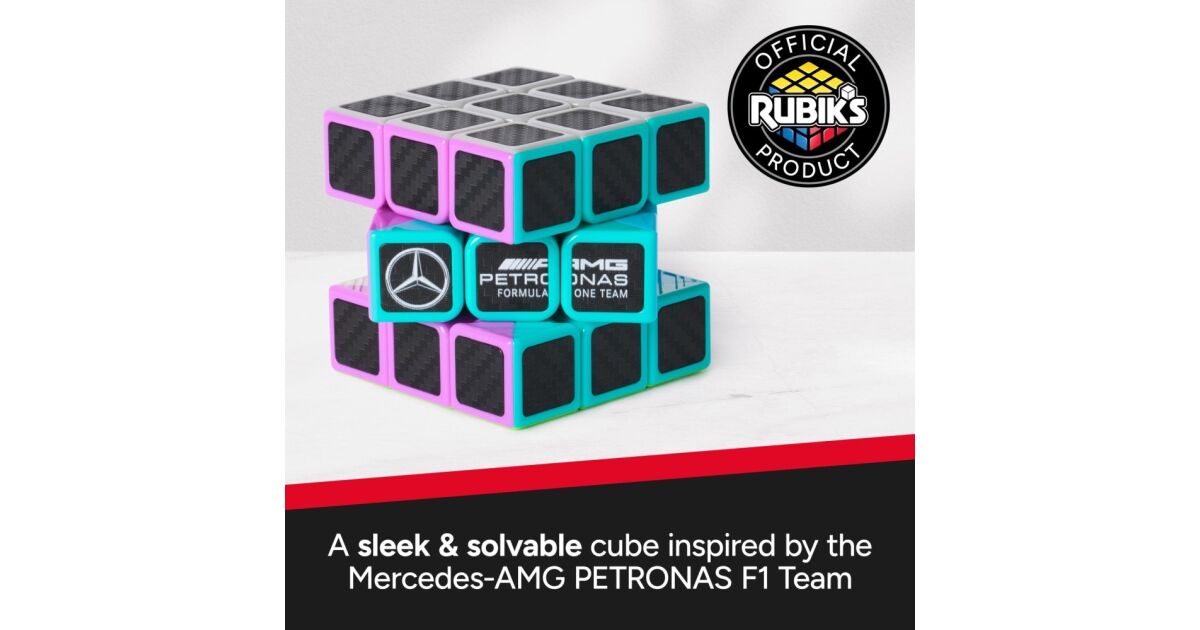 Rubik Mercedes AMG Petronas F1 karbon kocka 3x3 | Pepita.hu