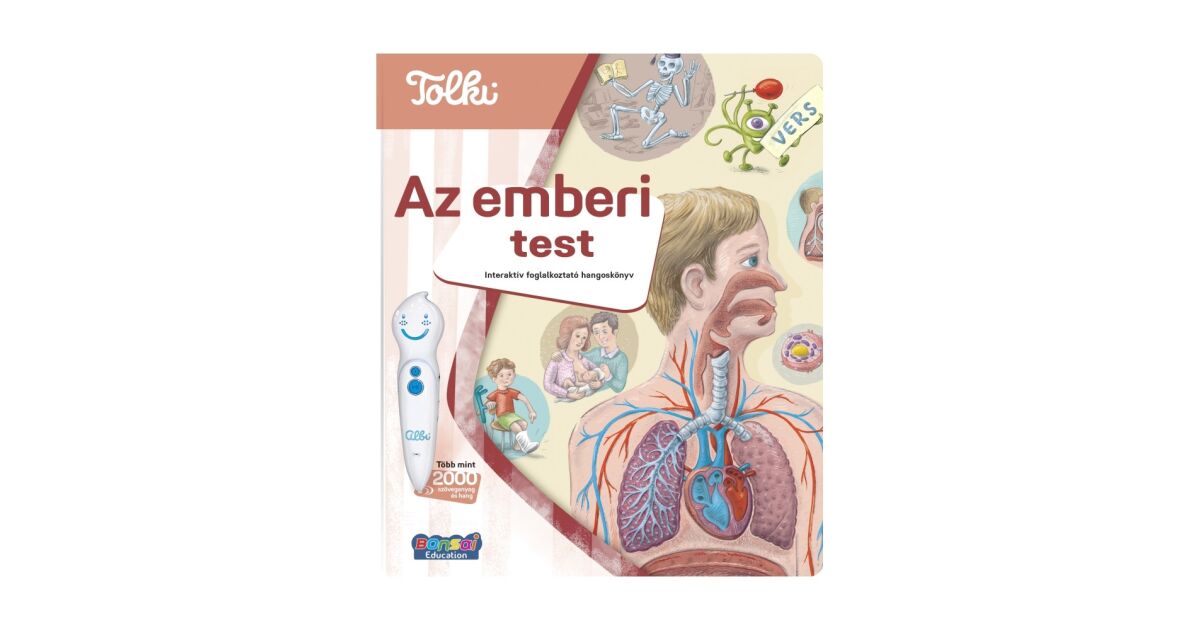 Tolki Interaktív foglalkoztató könyv - Emberi test | Pepita.hu