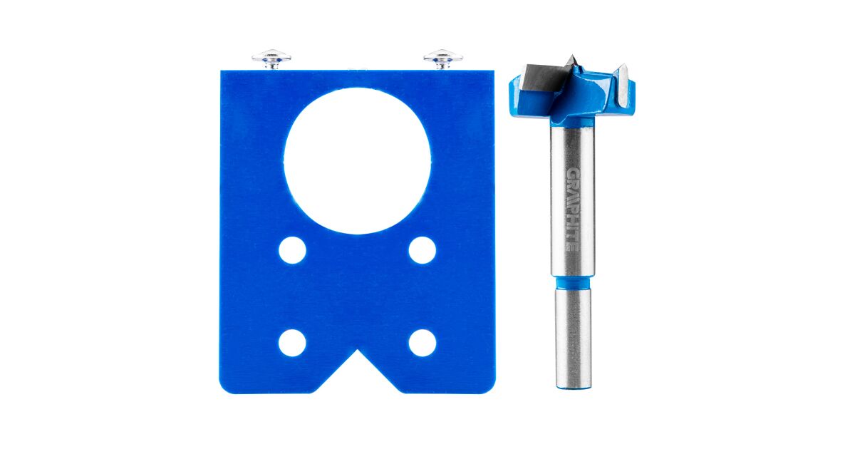Kit pentru asamblarea balamalelor, șablon + burghiu 35 mm | Pepita.com
