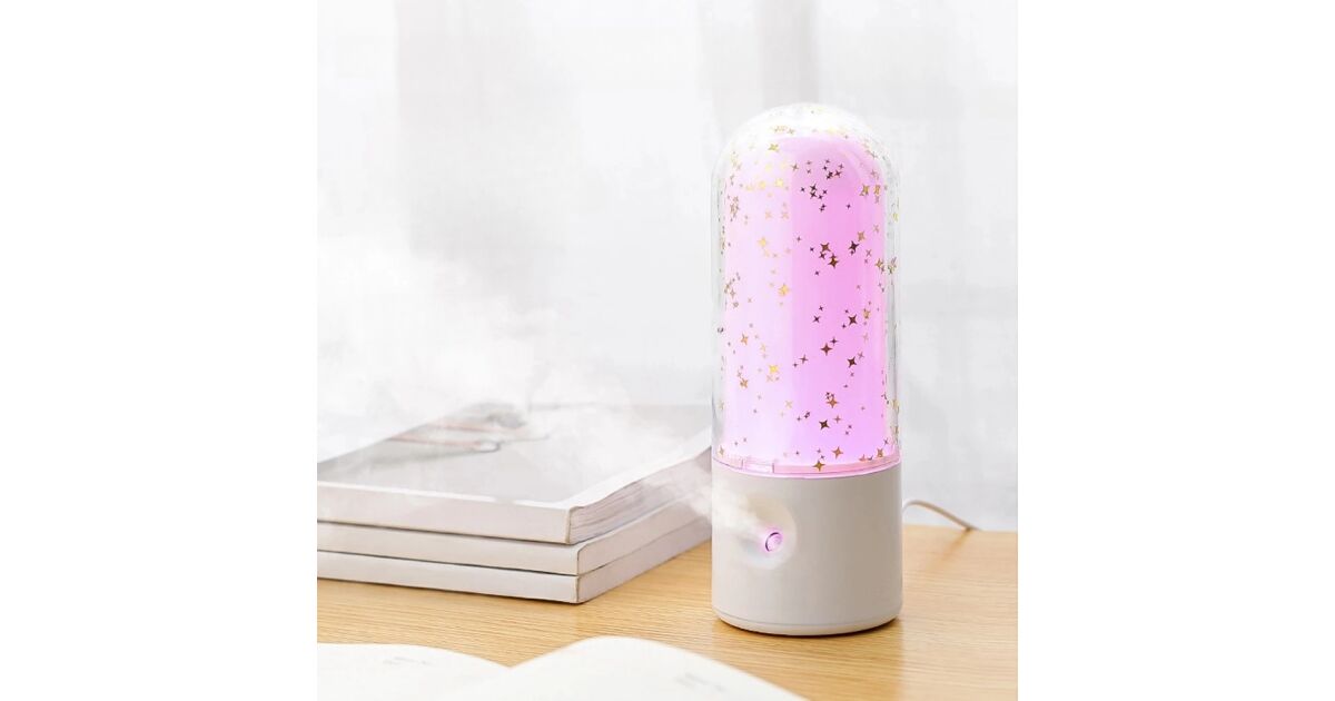 Ultrahangos USB aroma diffúzor csillag mintával - 3in1 aromaterápiás ...