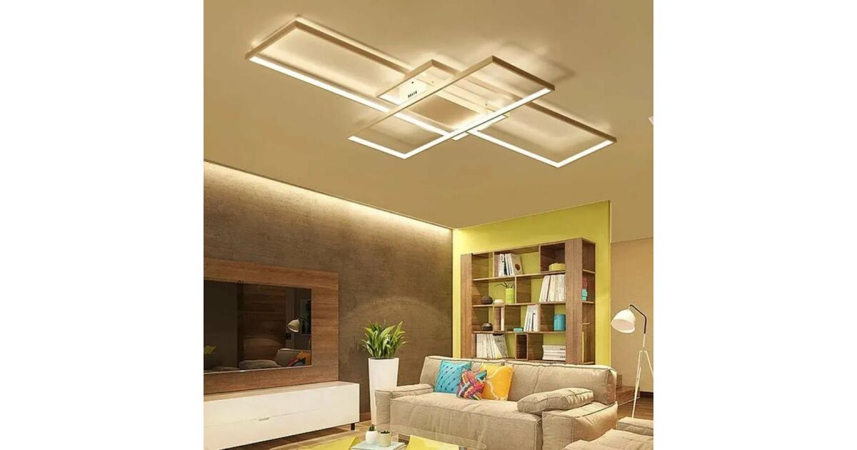 Żyrandol LED z pilotem LANDYN 71W, światło zimne/ciepłe/neutralne, ściemnialny, biały | Pepita.com