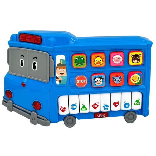 Elektromos zongora oktatási kisgyermekek kék busz | Pepita.hu