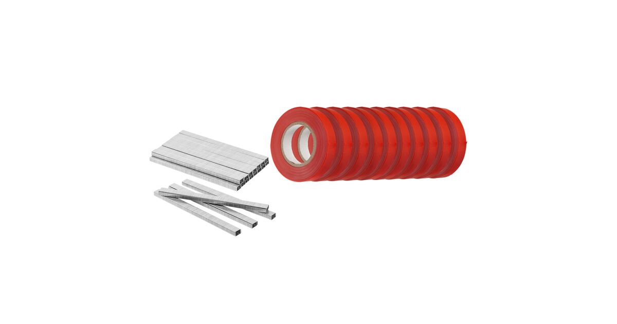 Set de 10 benzi de 25 m și 10.000 de capse. | Pepita.com