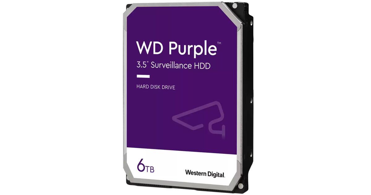 HDD Supraveghere Video WD Purple 6TB CMR, 3.5'', 256MB, SATA 6Gbps, TBW ...