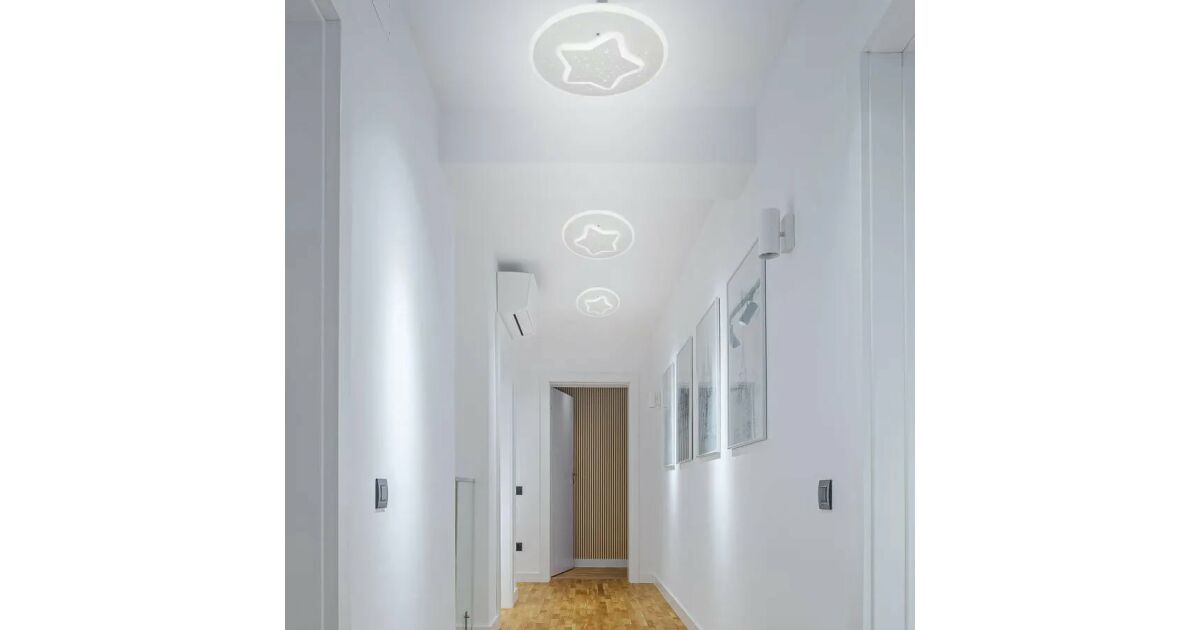 LED csillár HEATH STEA, 30W, 20cm átmérő, semleges fény, fehér | Pepita.hu