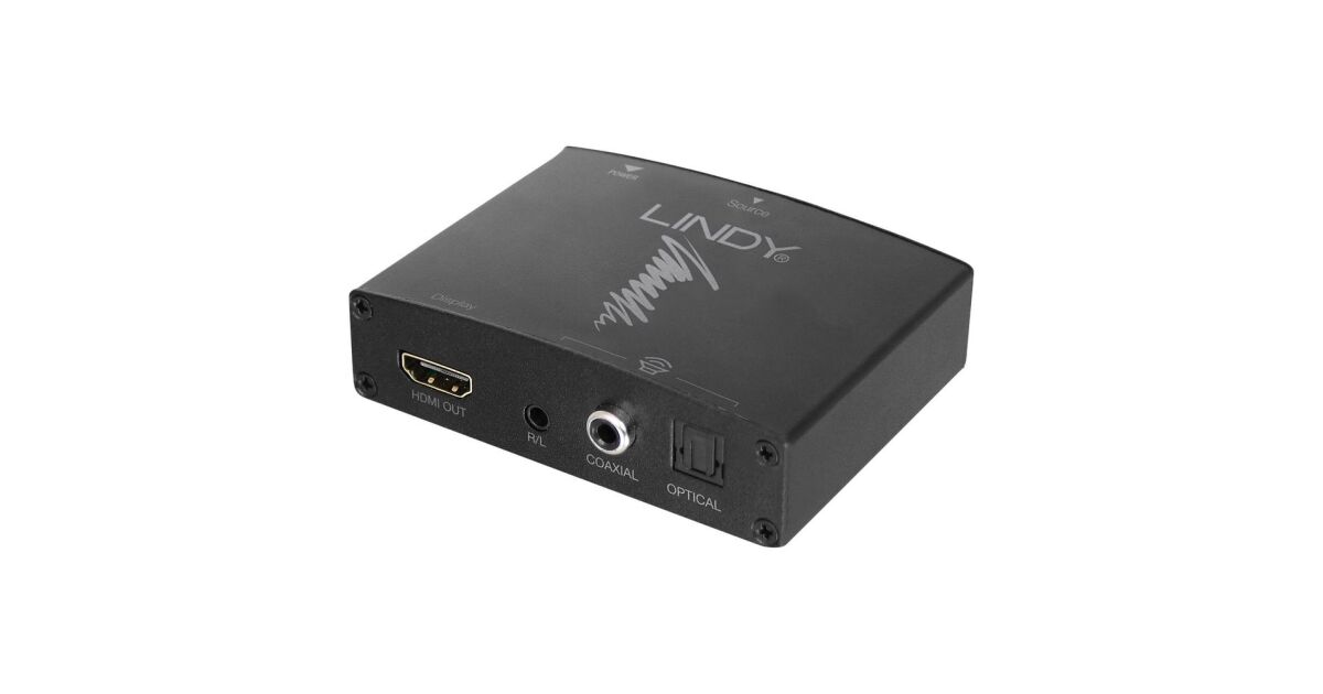 Lindy HDMI 4K Audio Extractor with bypass - HDMI audio signal extractor ...